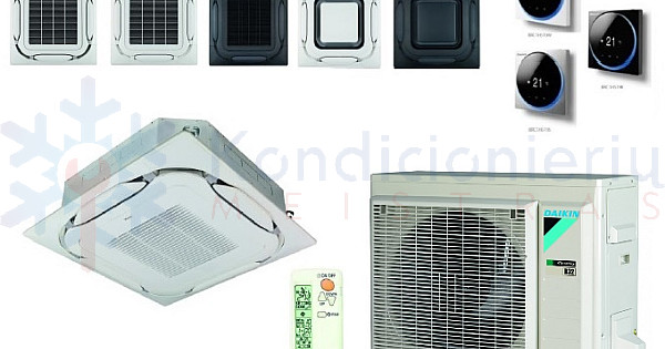DAIKIN kasetiniai (Round Flow) FCAG-B/RXM-R9 oro kondicionieriai
